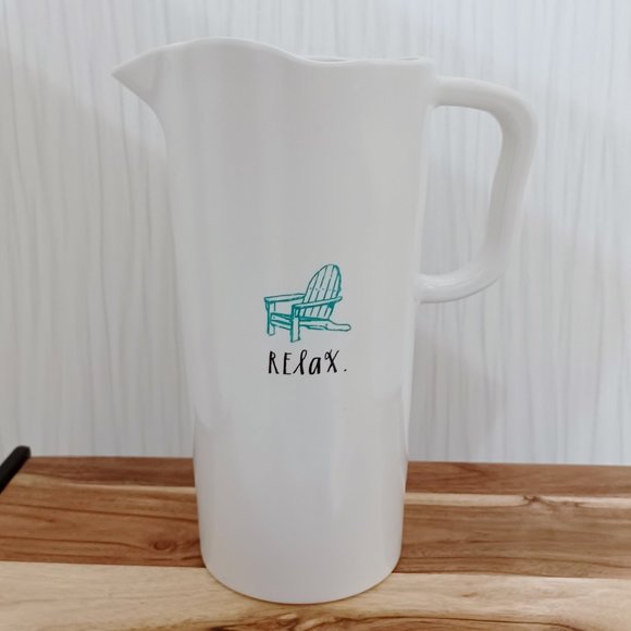 Rae Dunn | Kitchen | Rae Dunn Relax Adirondack Chair Melamine Pitcher ...